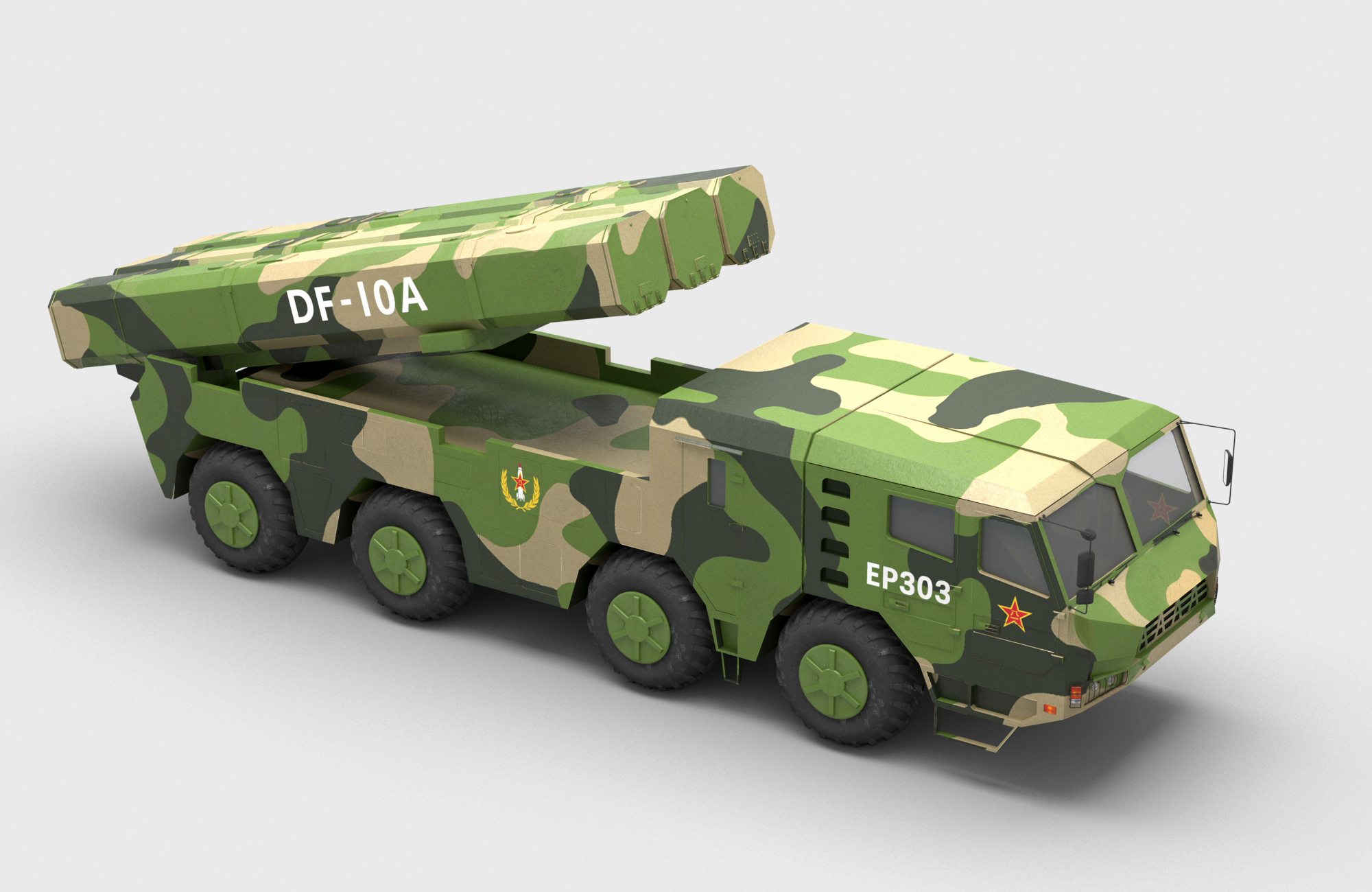 Chińska rakieta DF-10A Model 3D - TurboSquid 2335724