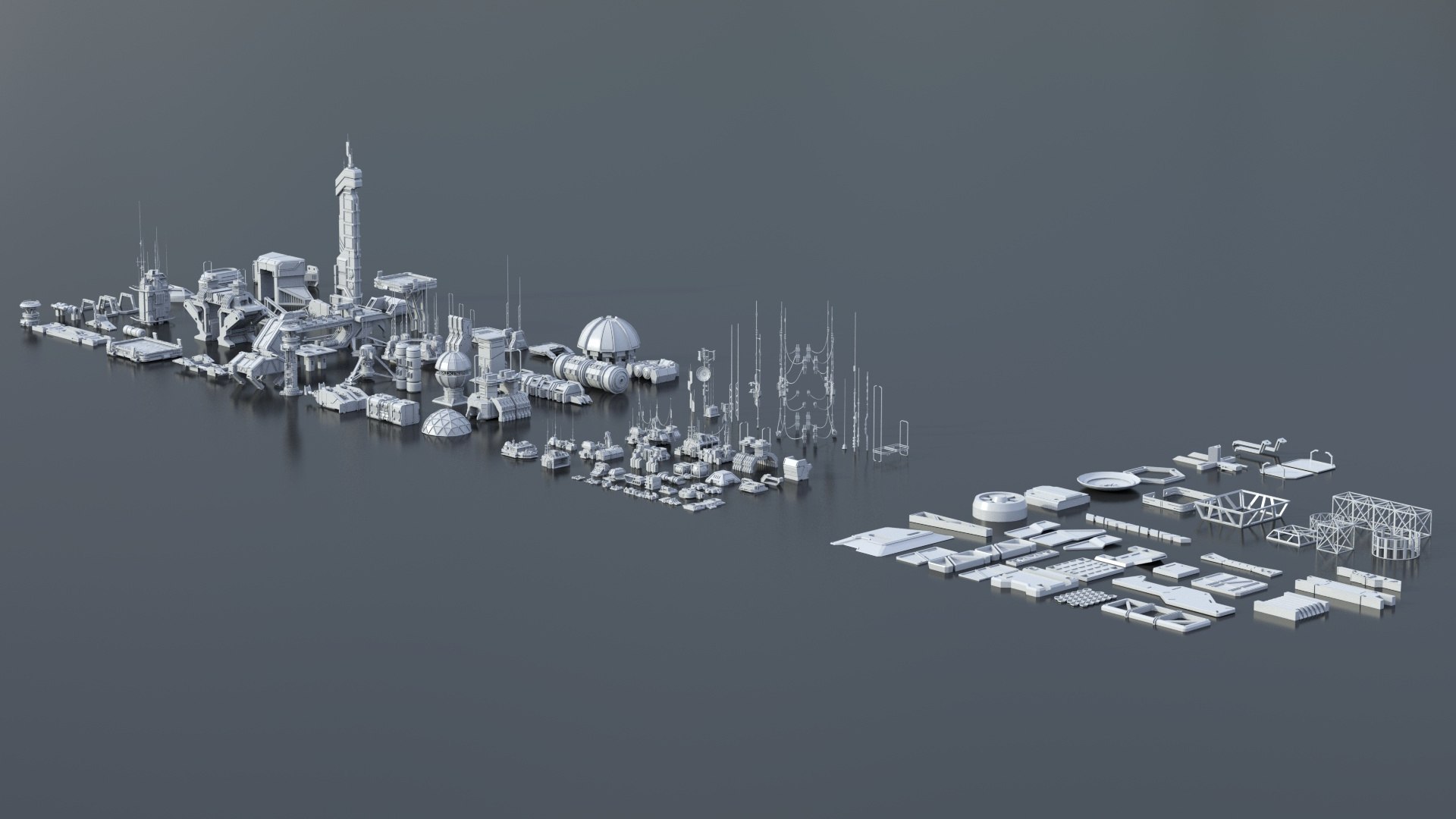 Buildings Structures 3D Model - TurboSquid 1692285