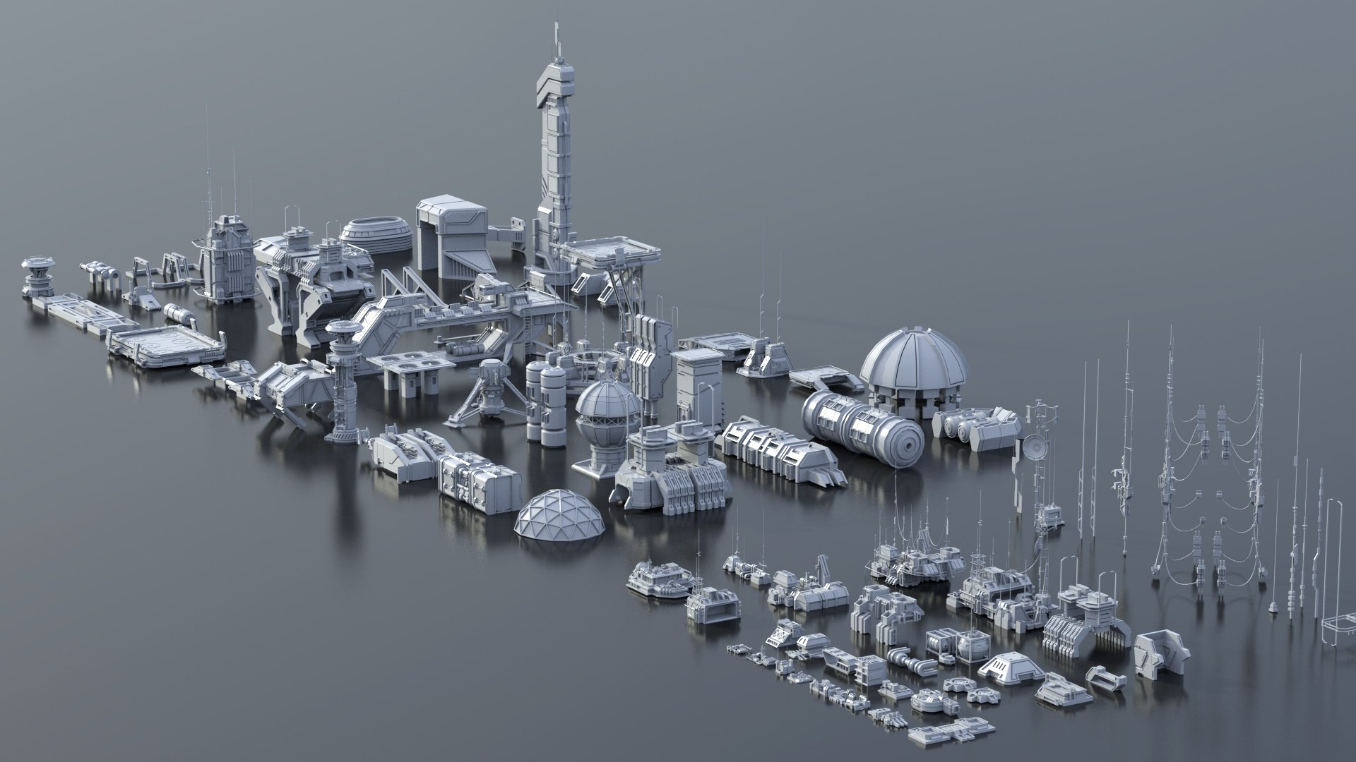 Buildings Structures 3D Model - TurboSquid 1692285