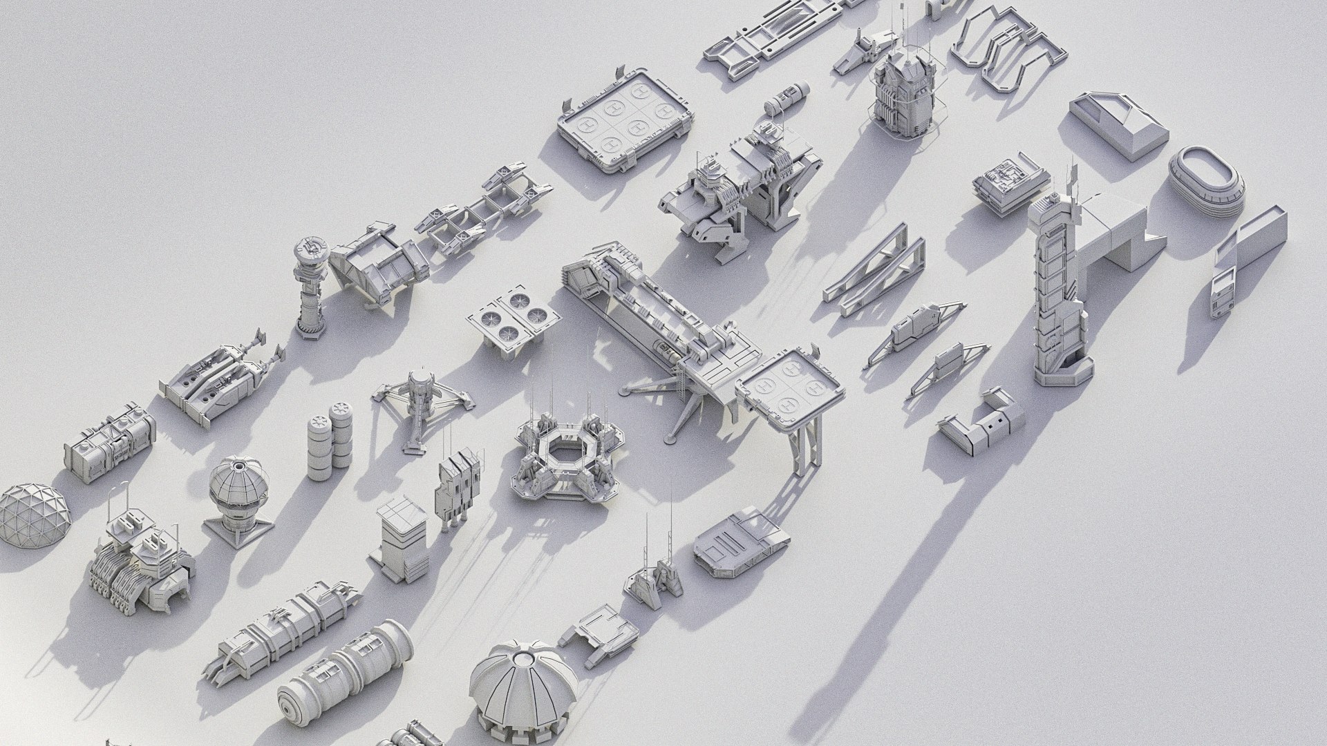 Buildings Structures 3D Model - TurboSquid 1692285