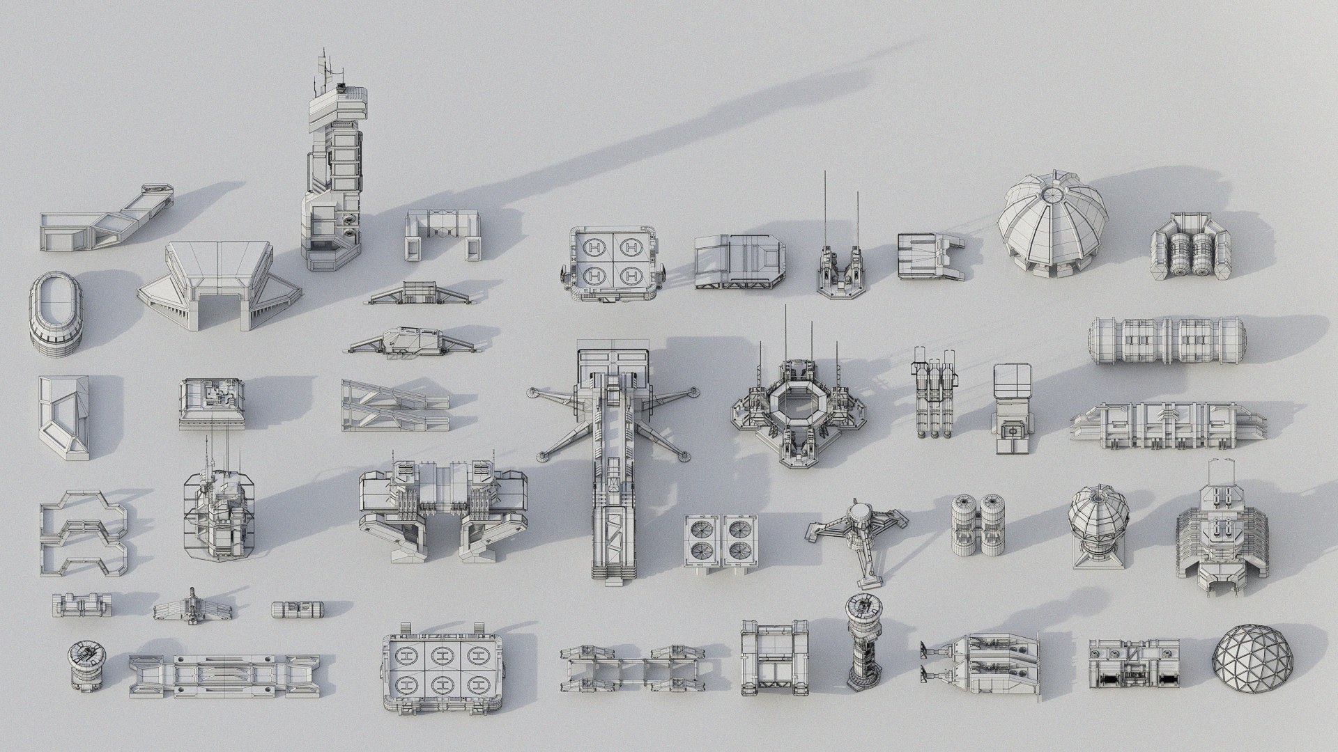 Buildings Structures 3D Model - TurboSquid 1692285