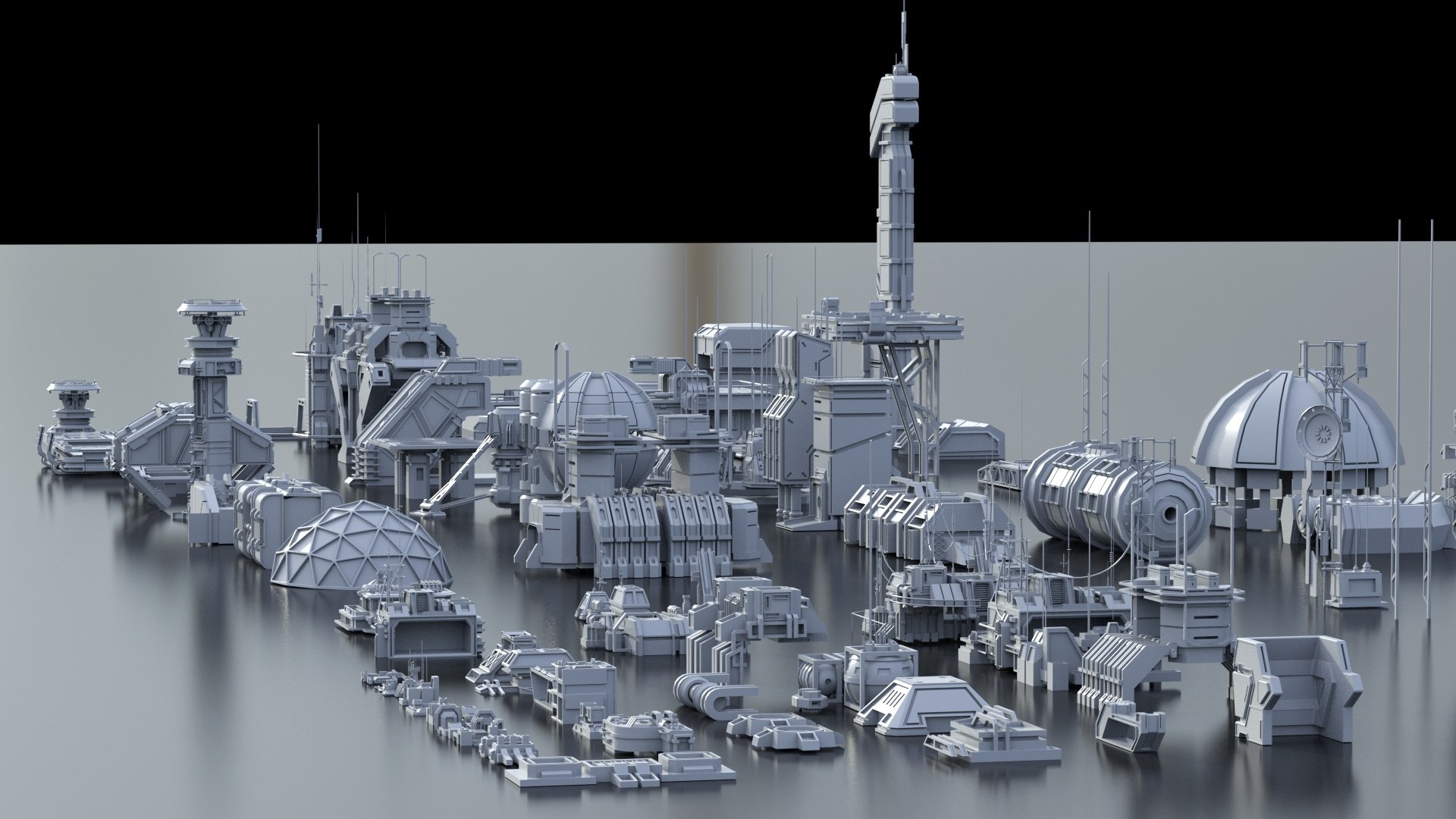 Buildings Structures 3D Model - TurboSquid 1692285