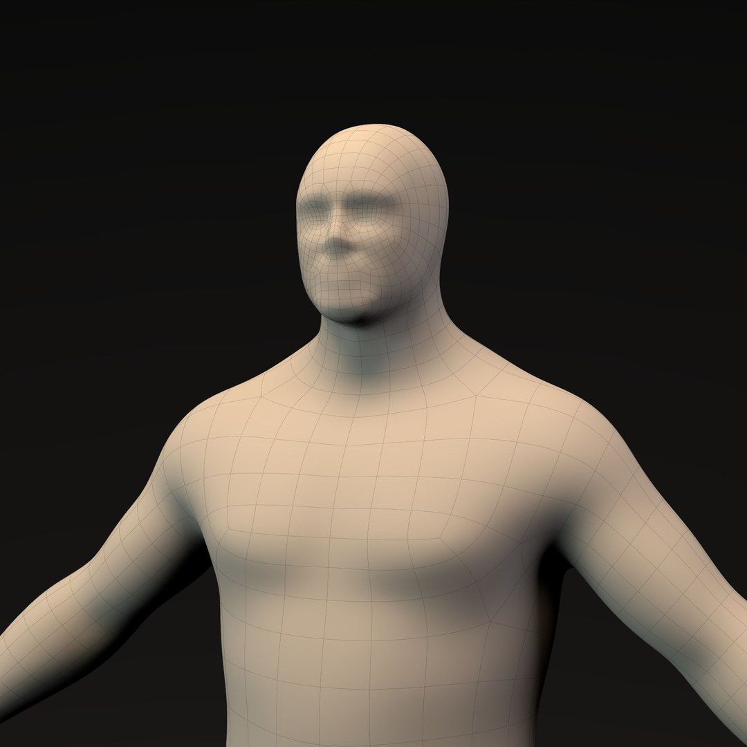 Free 3D Heavy Man Lores Base Mesh Model - TurboSquid 2236599