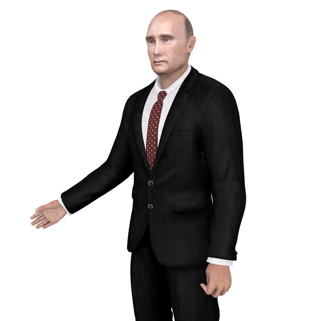3d rigged vladimir putin model