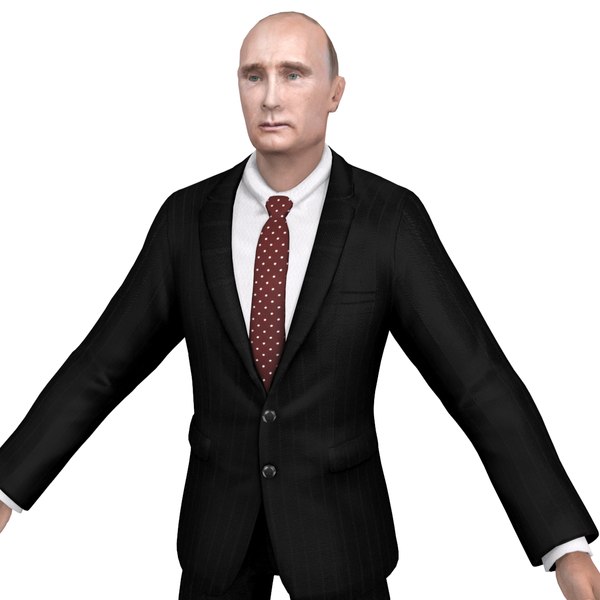 3d rigged vladimir putin model