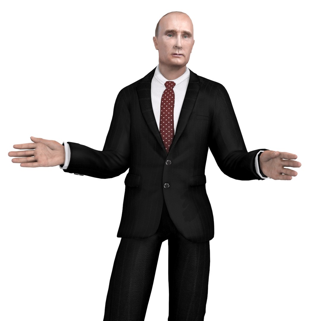 3d Rigged Vladimir Putin Model