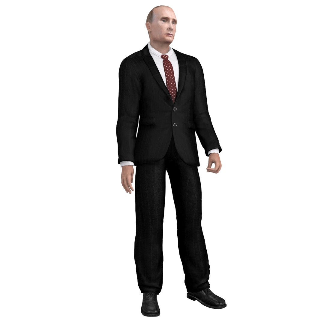 3d Rigged Vladimir Putin Model