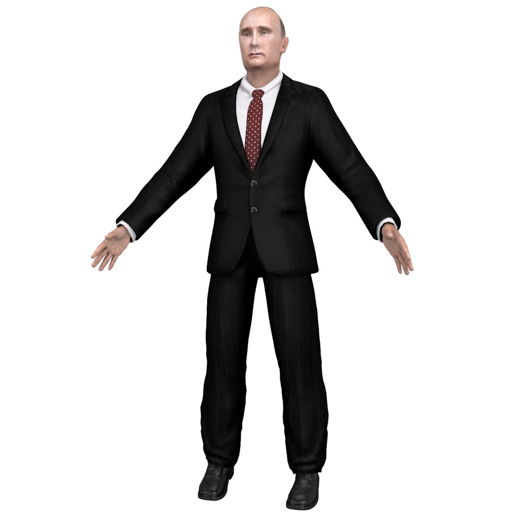 3d Rigged Vladimir Putin Model