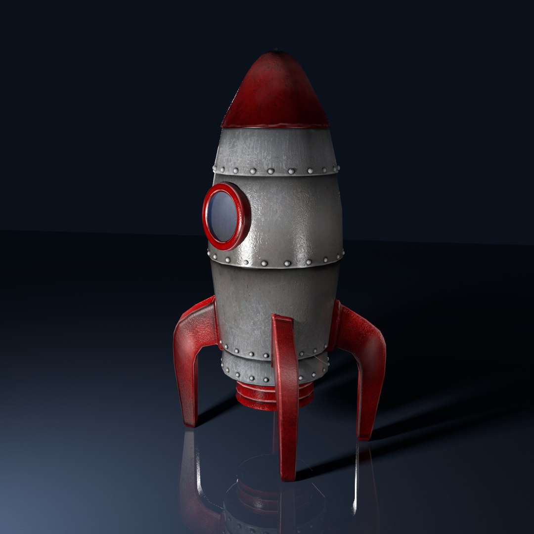 3D Stylised Rocket Model - TurboSquid 1632138