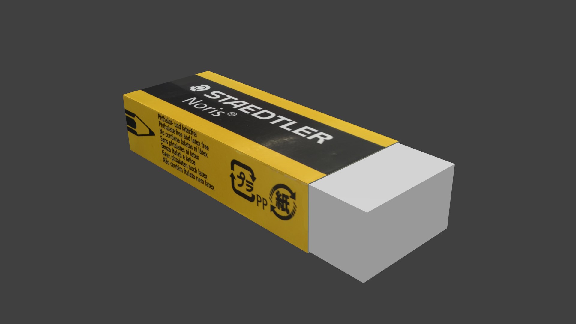 3d Model Staedtler Eraser