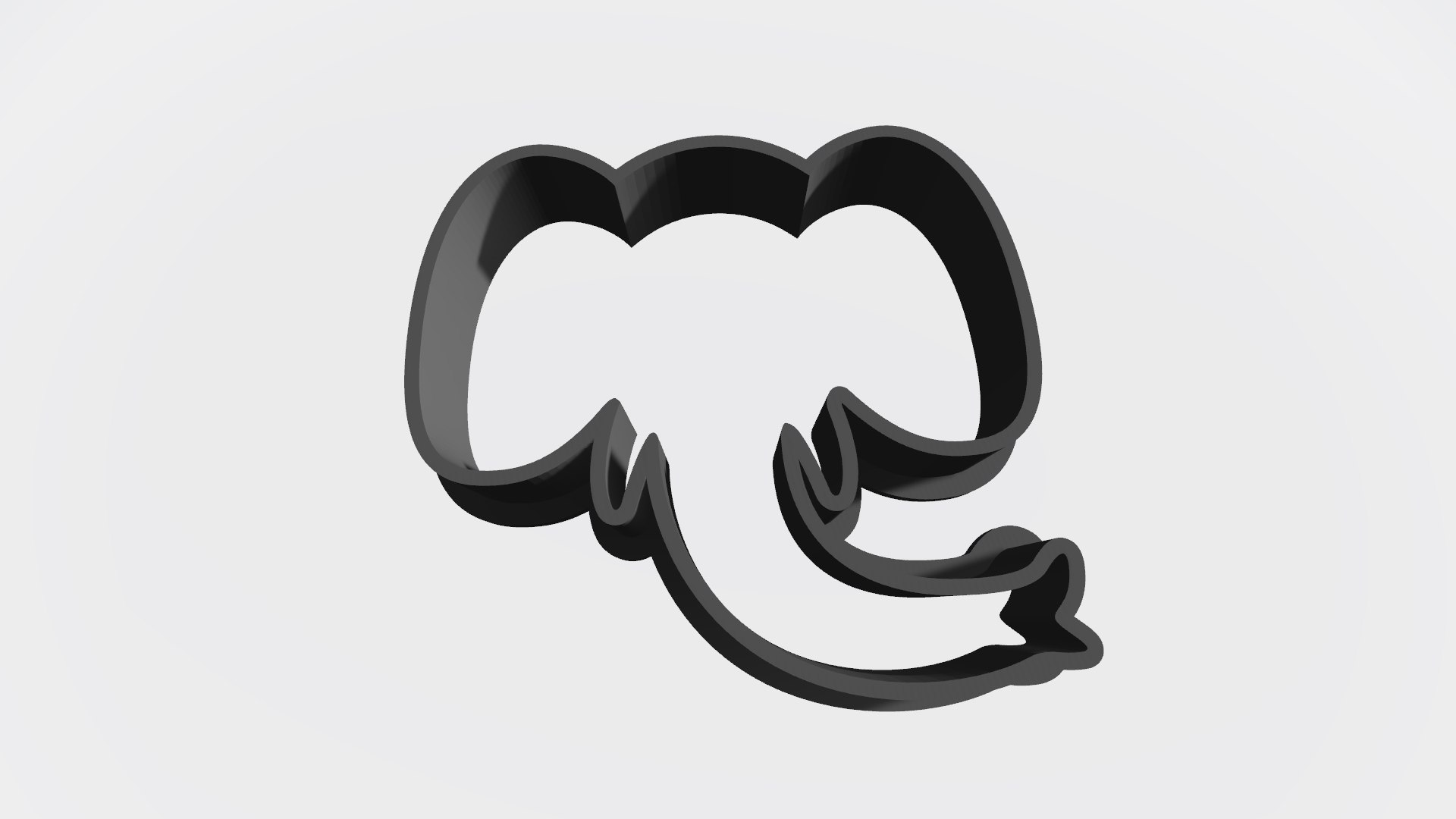 3D ELEPHANT COOKIE CUTTER Model - TurboSquid 2224335