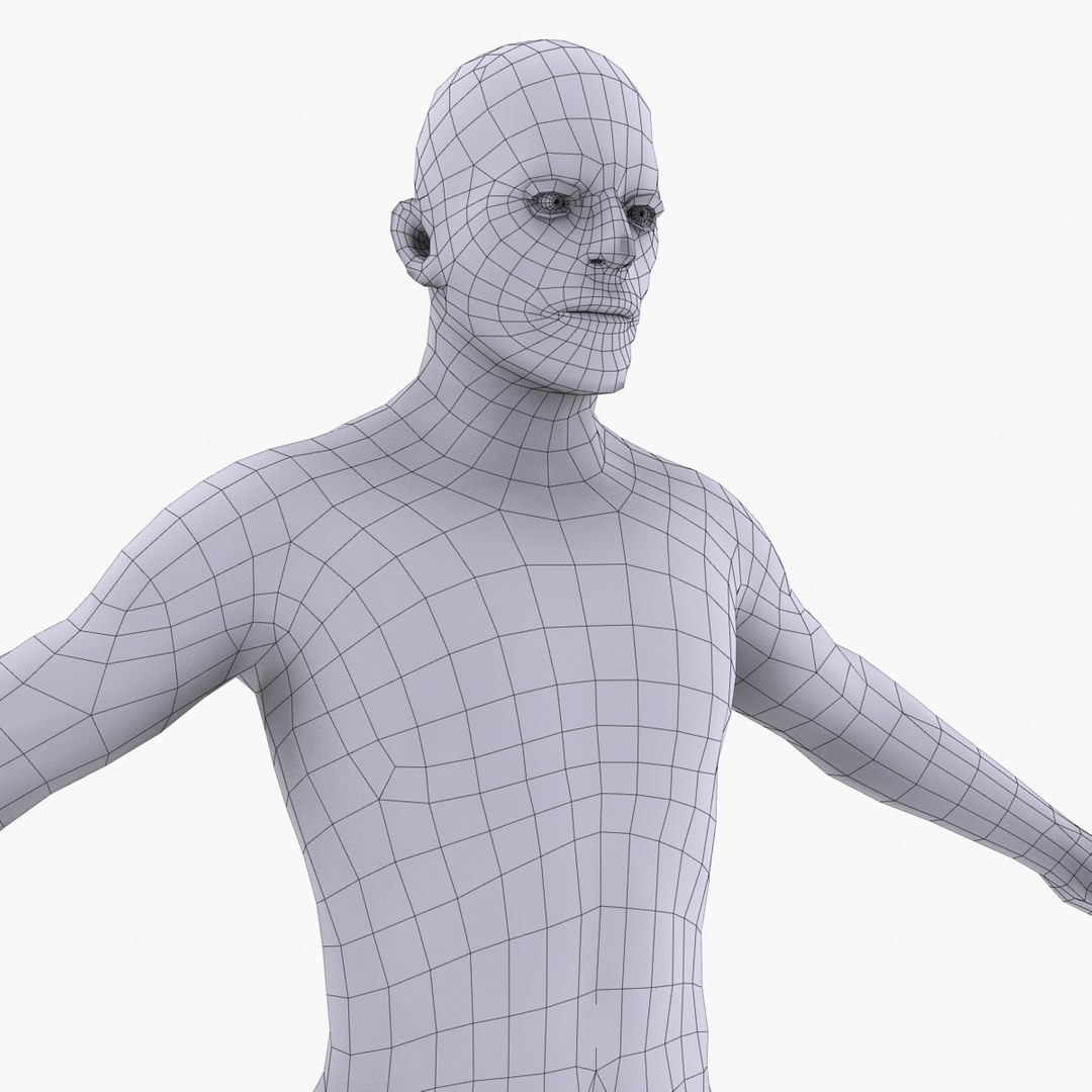 Human Anatomy Male Body Skin 3d Dxf