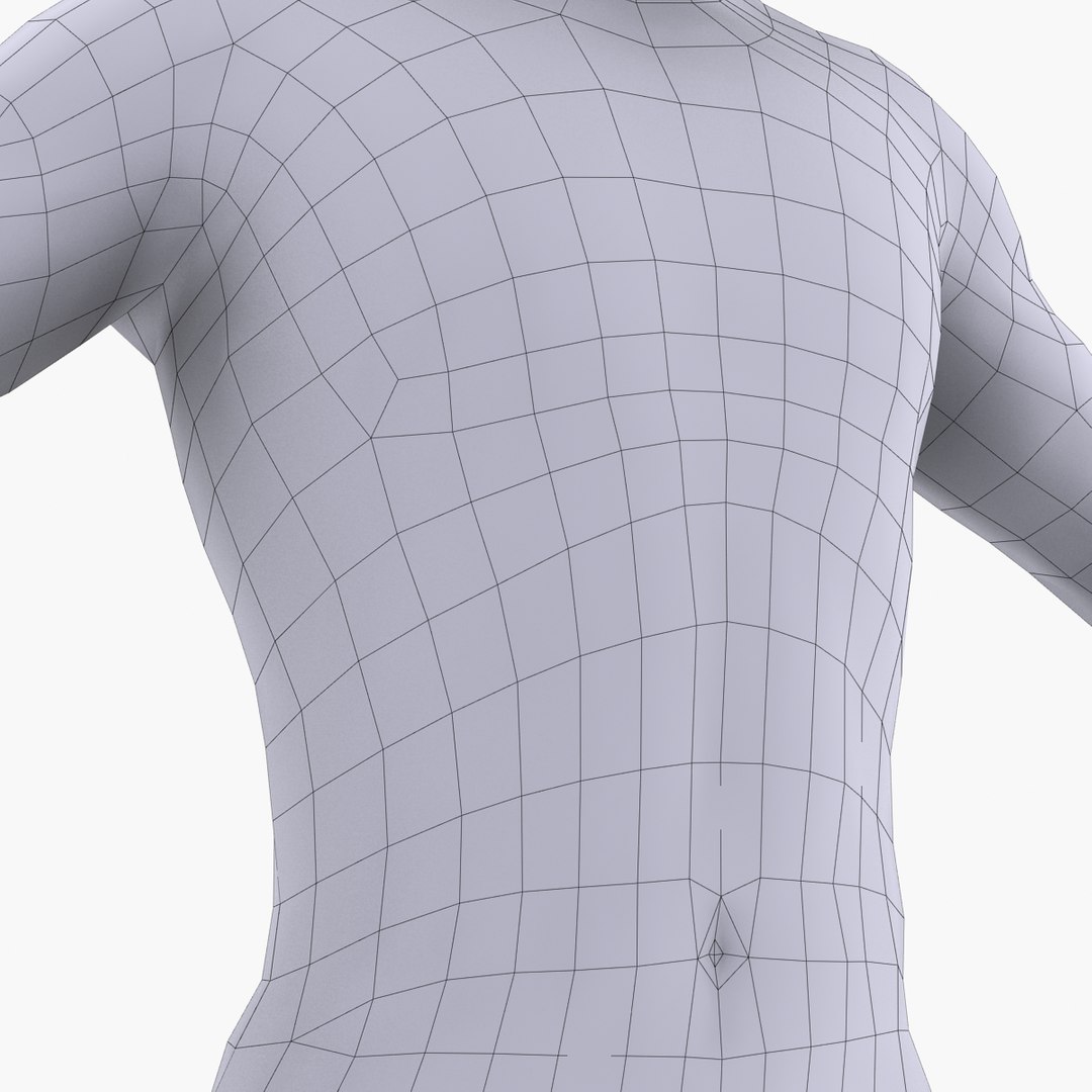 Human Anatomy Male Body Skin 3d Dxf