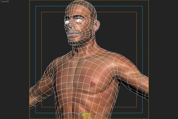 human anatomy male body skin 3d dxf