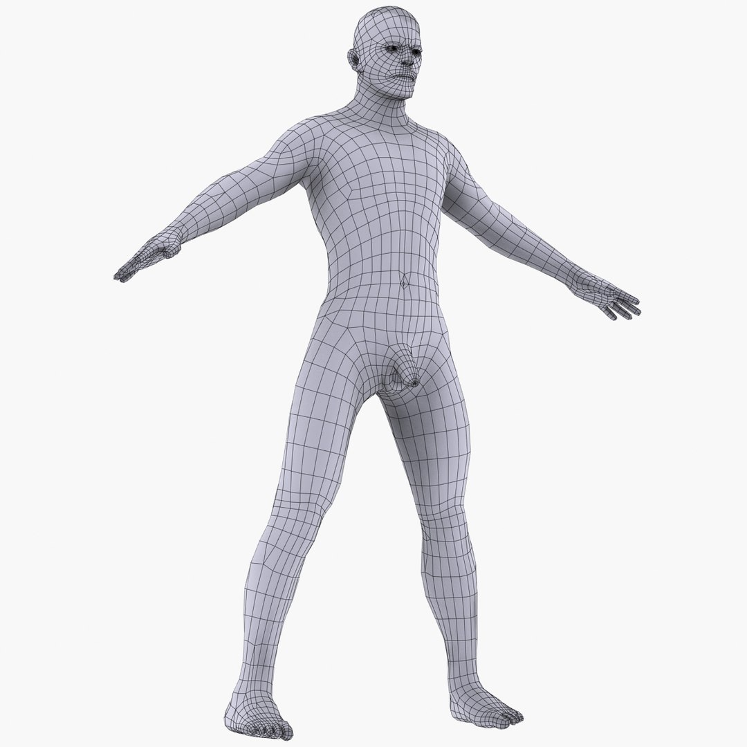 Human Anatomy Male Body Skin 3d Dxf