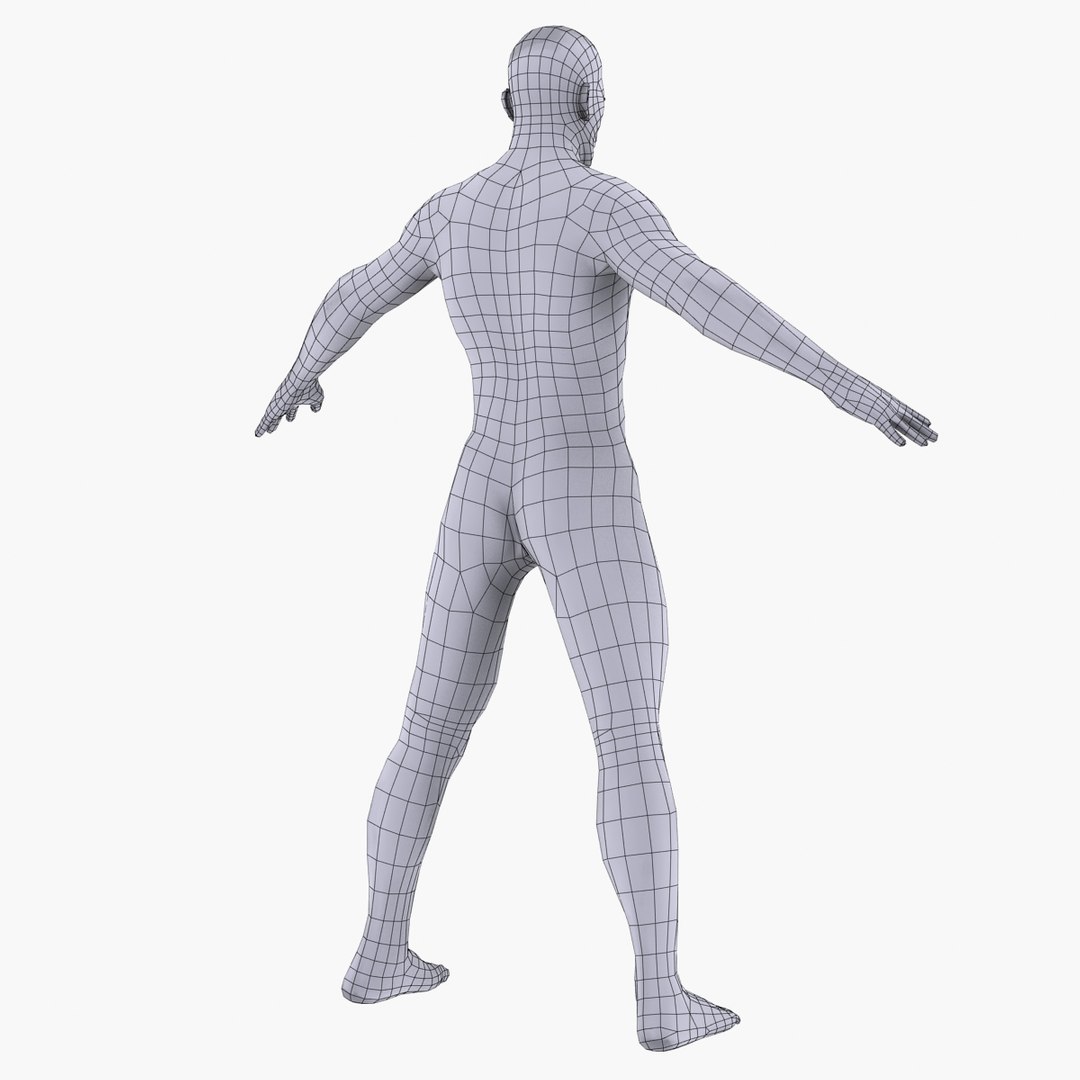 Human Anatomy Male Body Skin 3d Dxf