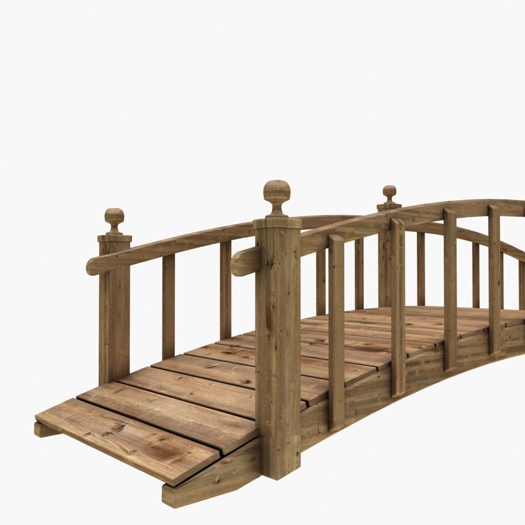 Wood Wooden Bridge 3D Model - TurboSquid 1231020