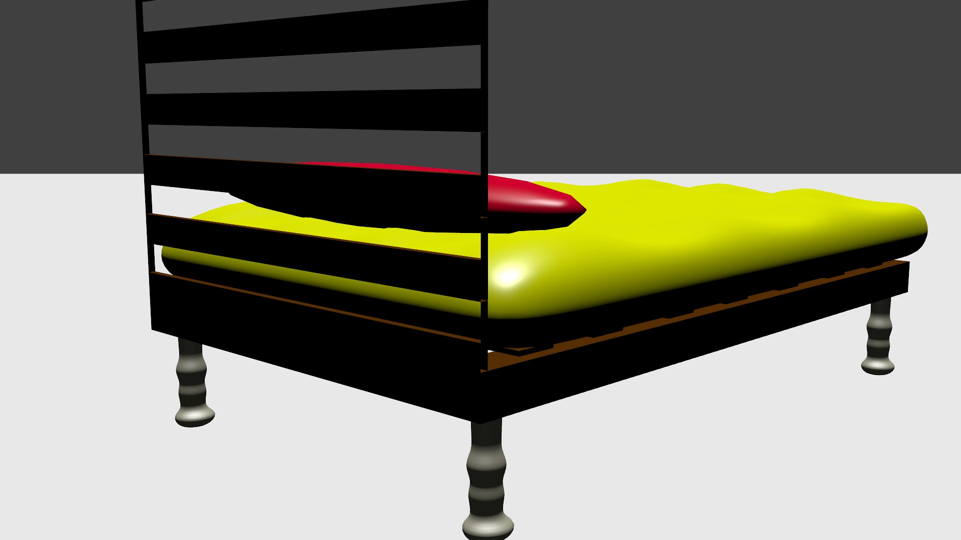 Cartoon Bed Model - TurboSquid 1721347