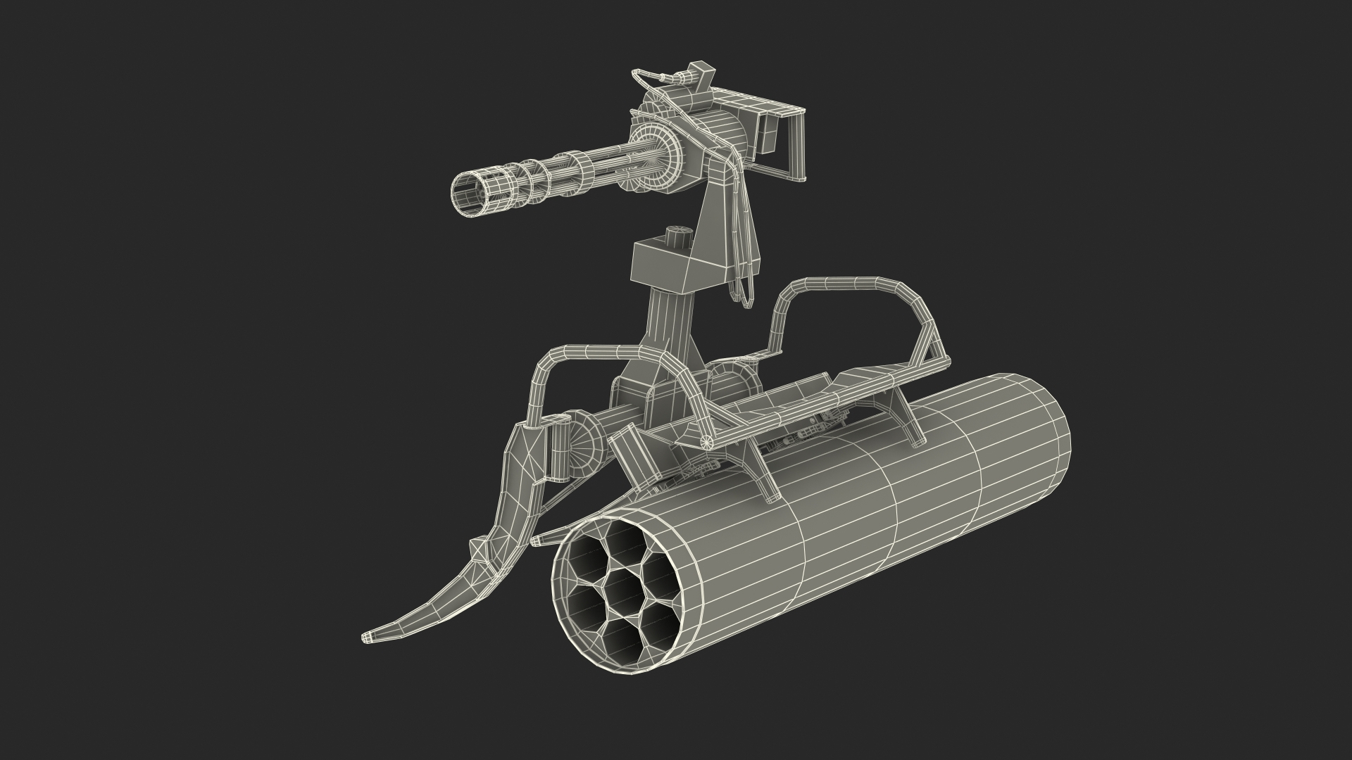 3D model Helicopter Armament Subsystem with Rocket Launcher ...