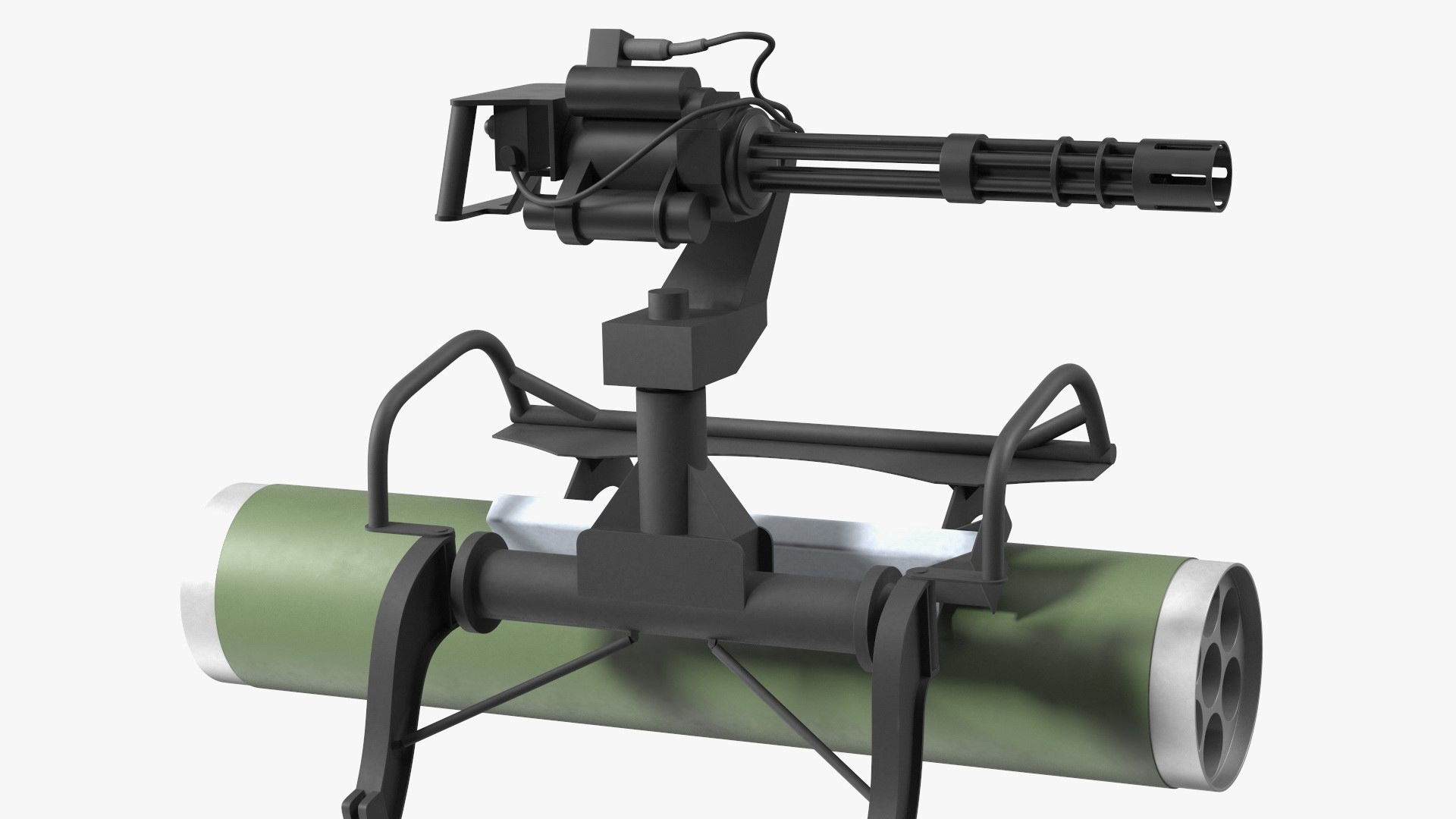 3D model Helicopter Armament Subsystem with Rocket Launcher ...