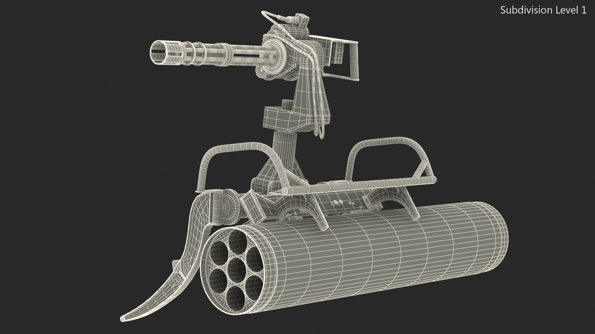 3D model Helicopter Armament Subsystem with Rocket Launcher ...