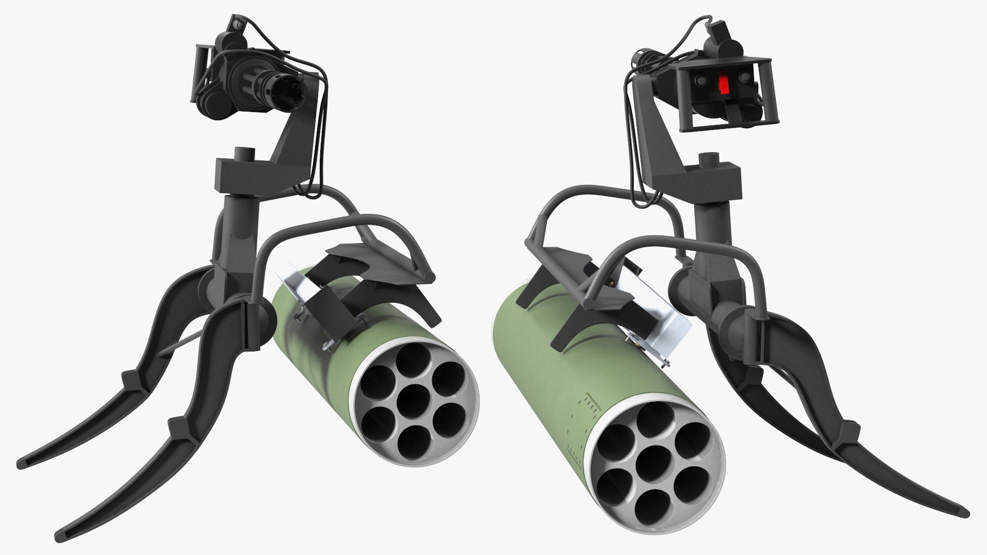 3D model Helicopter Armament Subsystem with Rocket Launcher ...