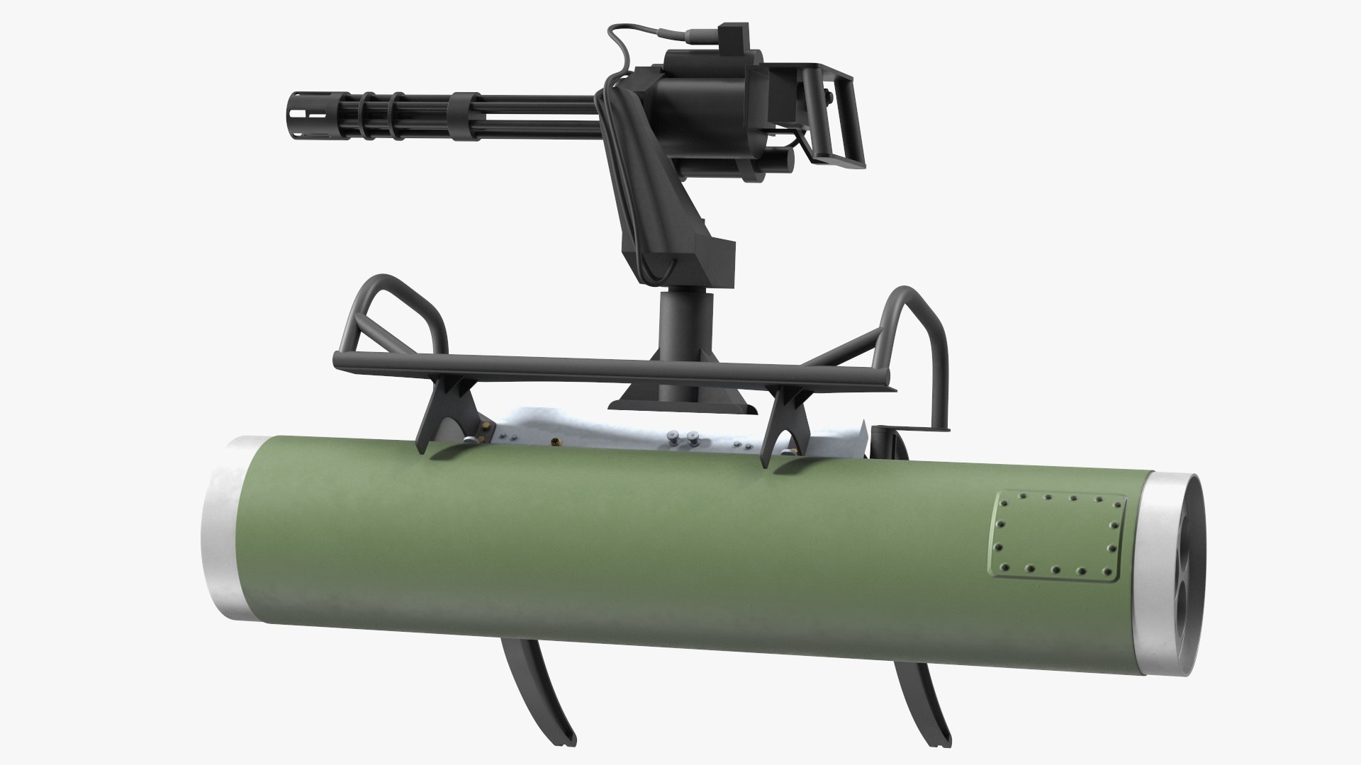 3D model Helicopter Armament Subsystem with Rocket Launcher ...