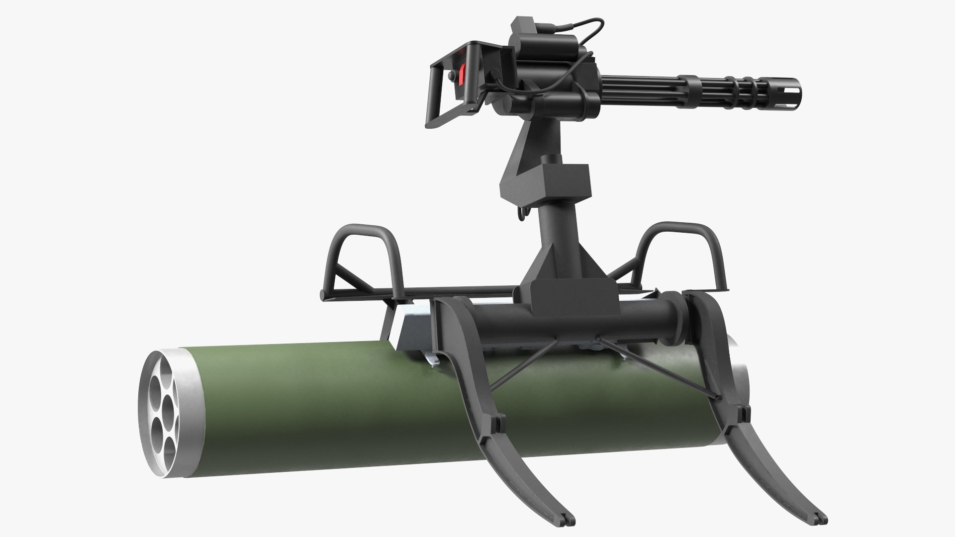 3D model Helicopter Armament Subsystem with Rocket Launcher ...