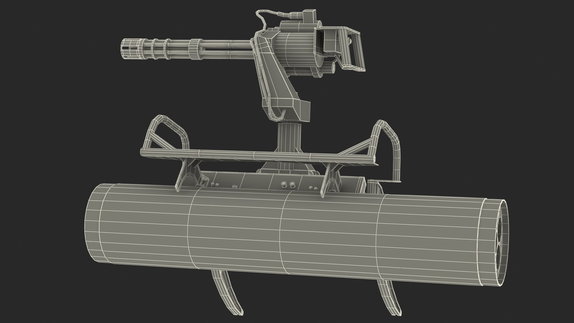 3D model Helicopter Armament Subsystem with Rocket Launcher ...