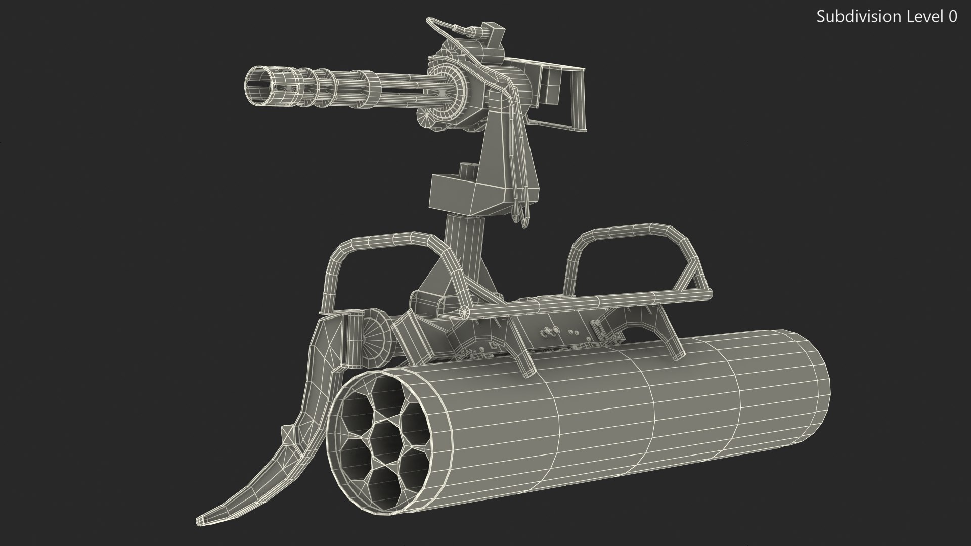 3D model Helicopter Armament Subsystem with Rocket Launcher ...