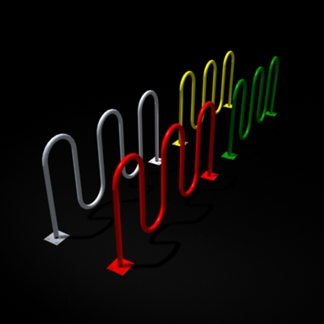 bicycle rack 3d model
