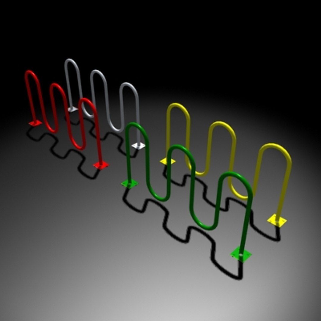 bicycle rack 3d model