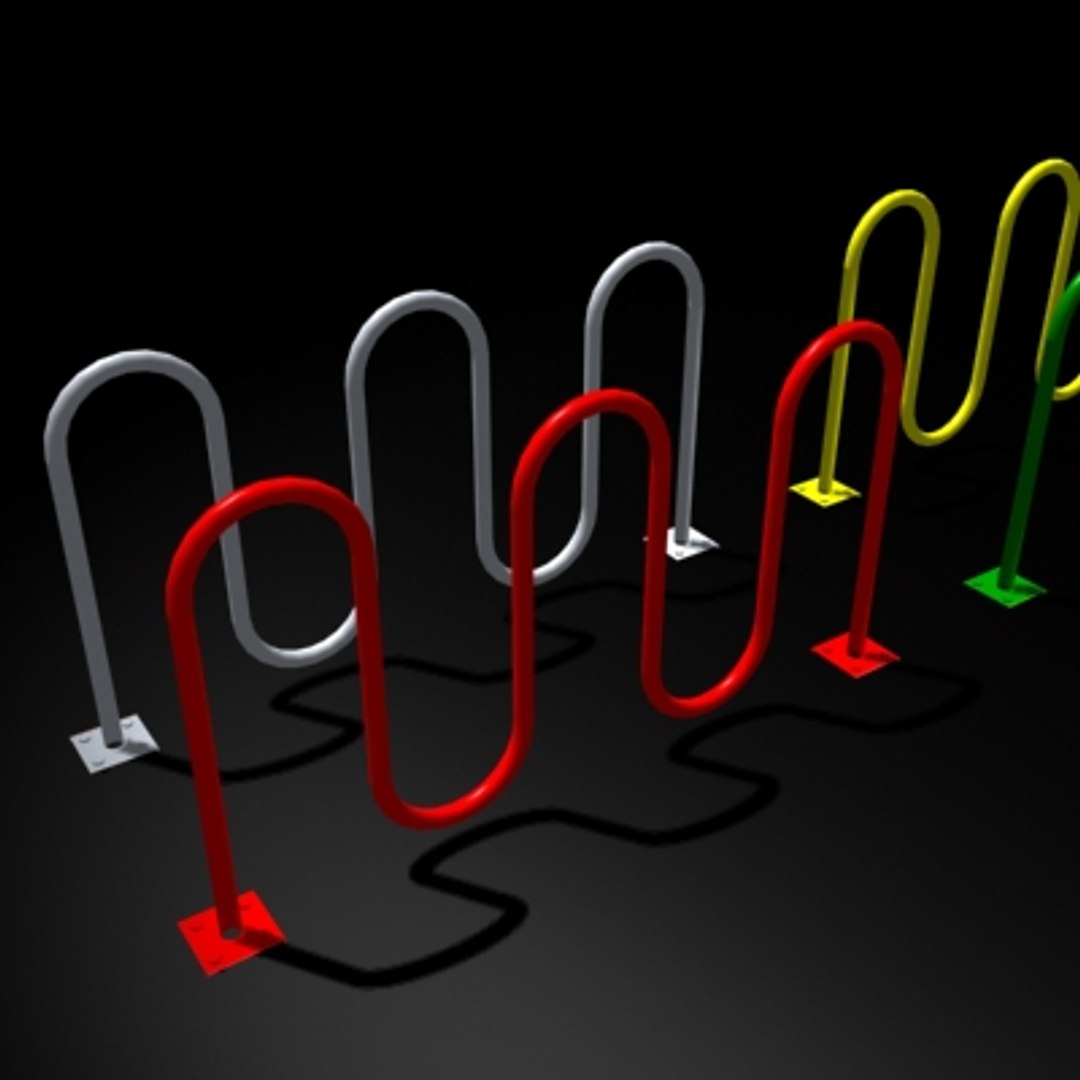 bicycle rack 3d model