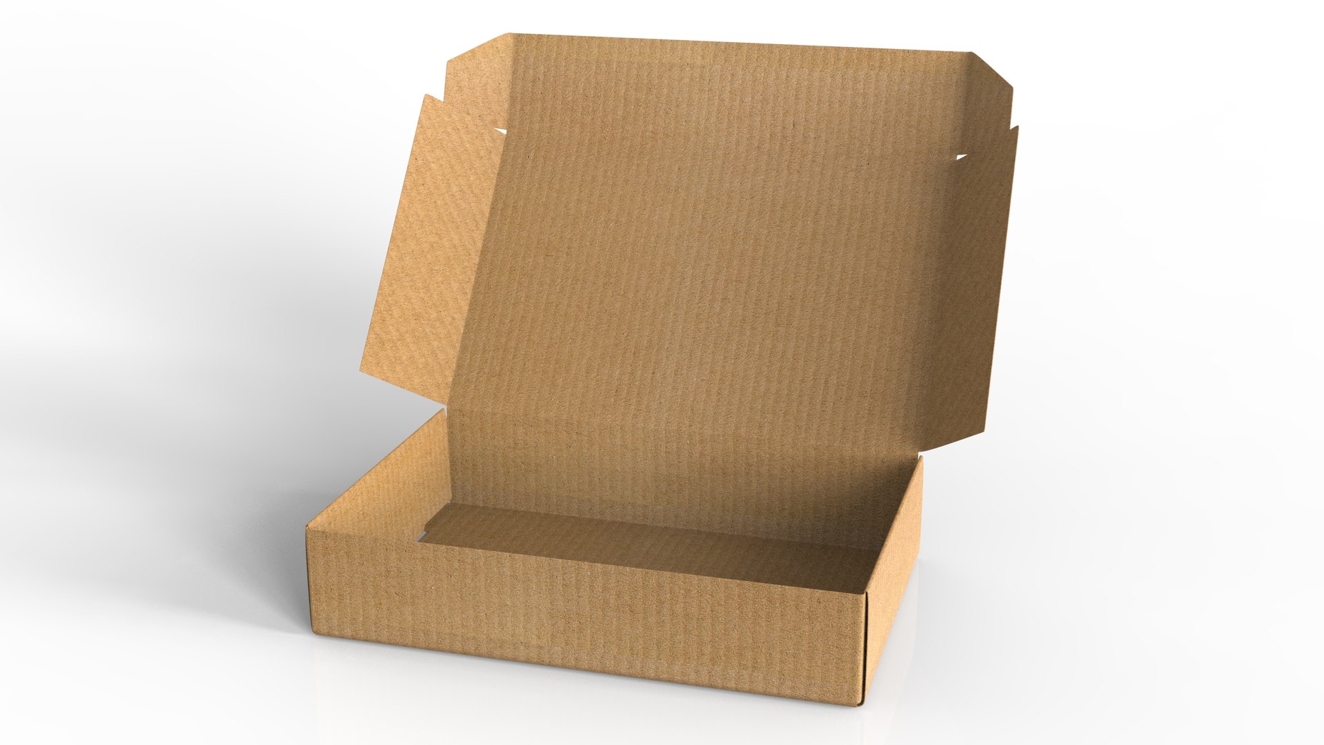 3D Model Cardboard Box FEFCO0427 Rigged - TurboSquid 2097280