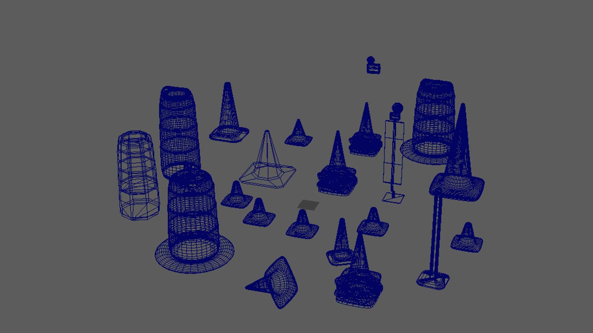 3D Traffic Cones Pack Model - TurboSquid 2433289