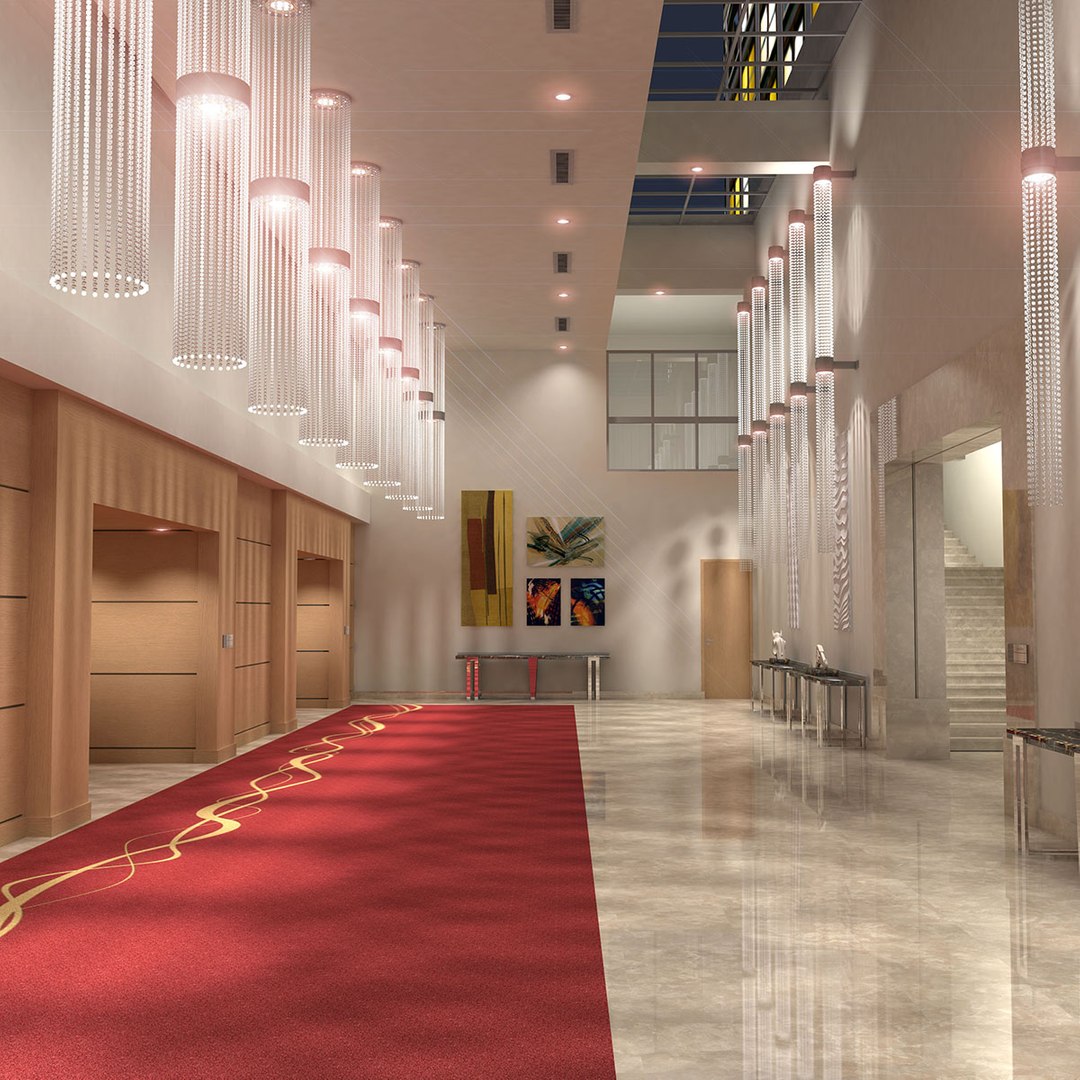 Lobby Model - TurboSquid 2012508