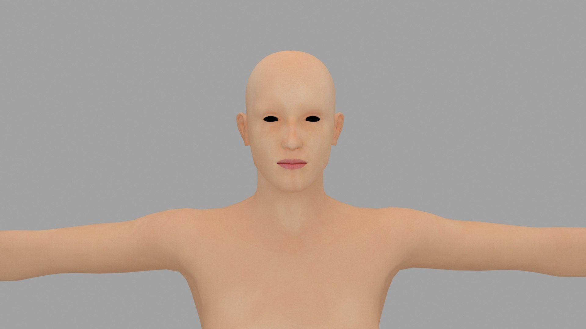 3d Model Female Rigging