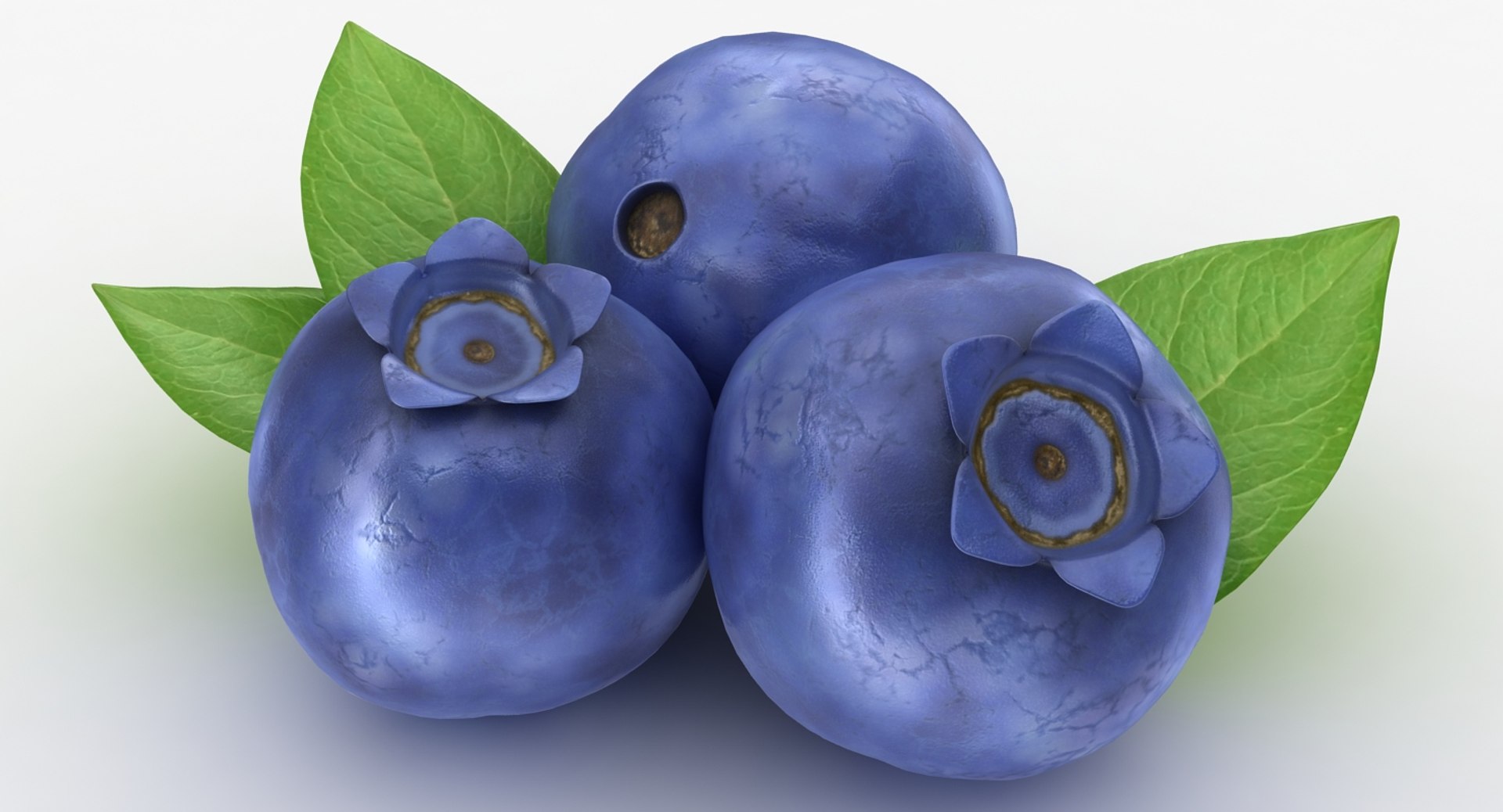 3D Realistic Blueberry Model - TurboSquid 1193432