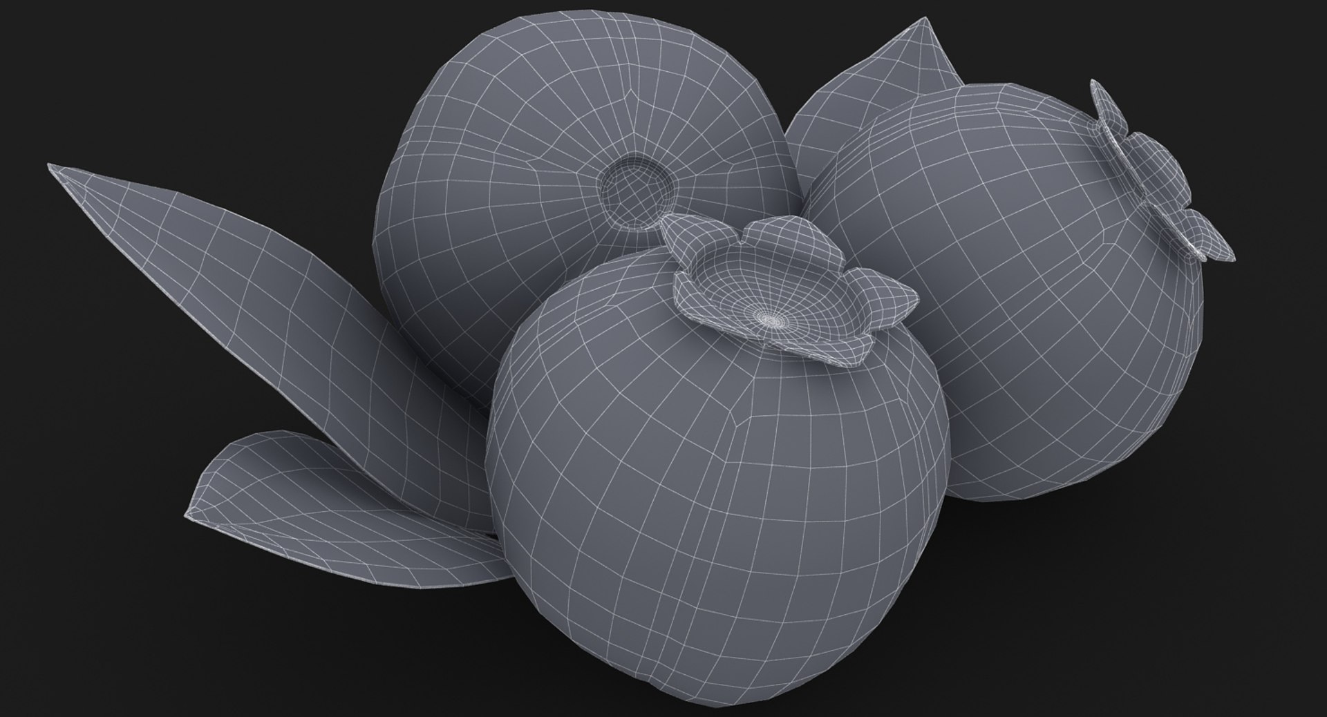 3D Realistic Blueberry Model - TurboSquid 1193432
