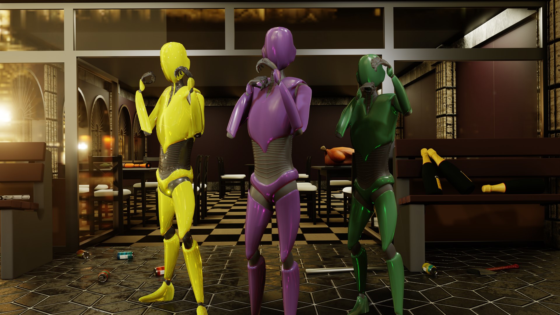 Classic 3D Beat Em Up Animations - Motion Cast12 - Vol1 Model ...