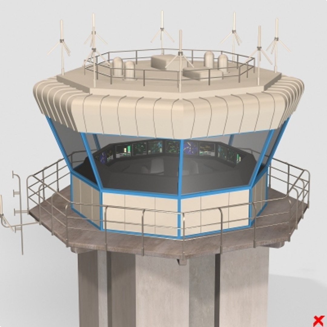 Control Tower 3d Max