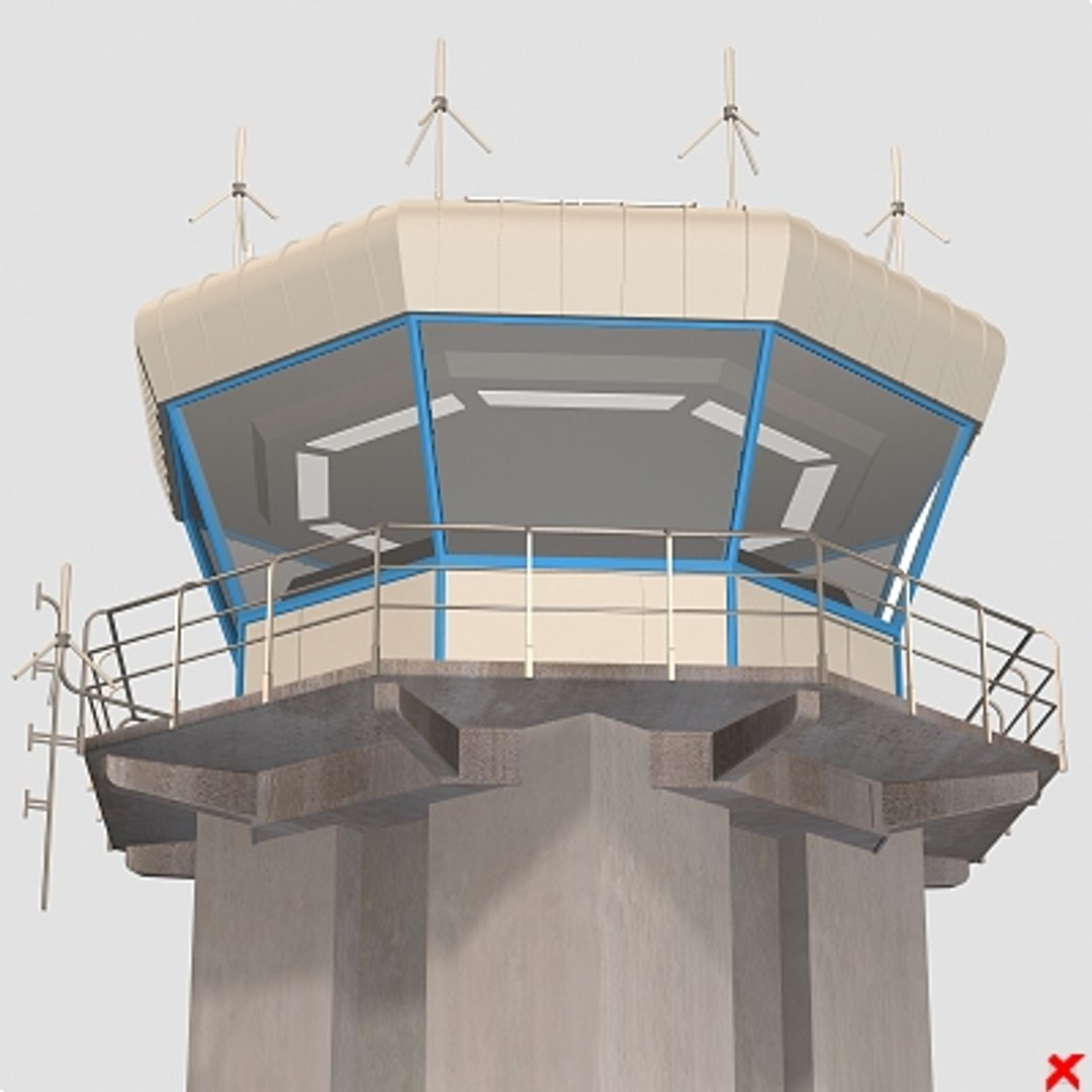 Control Tower 3d Max