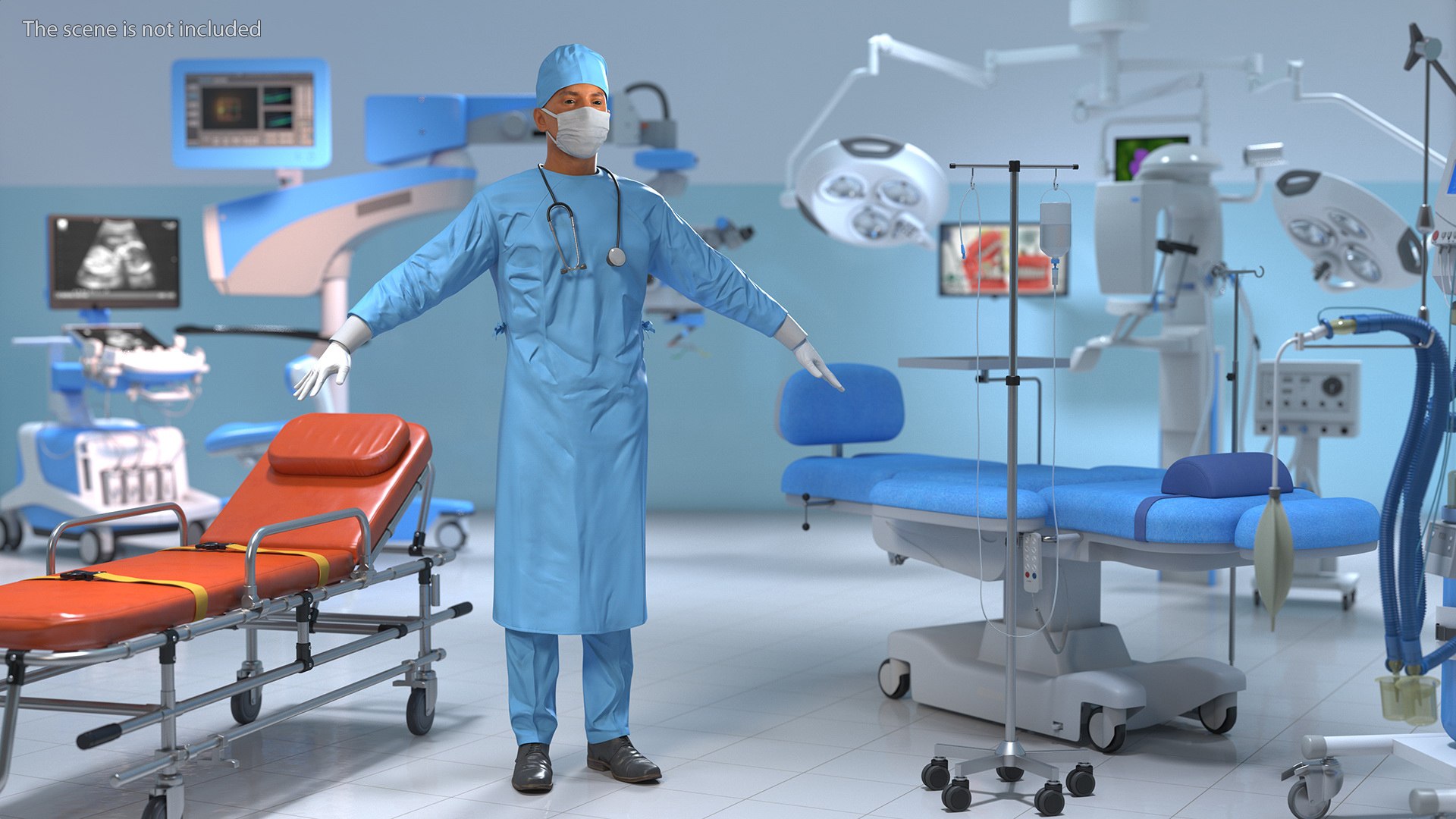 3D Surgeon Doctor In Mask Rigged For Maya - TurboSquid 2183489