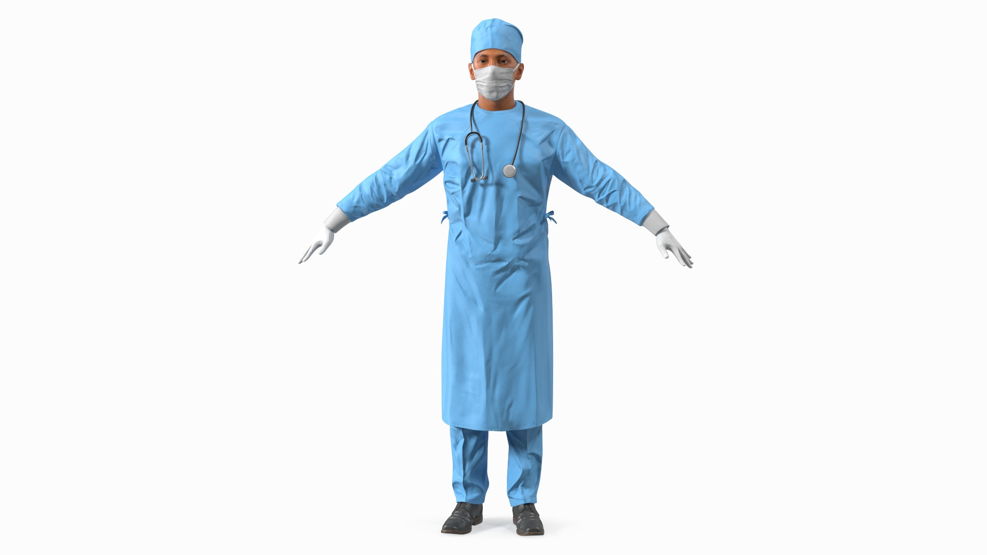 3D Surgeon Doctor In Mask Rigged For Maya - TurboSquid 2183489