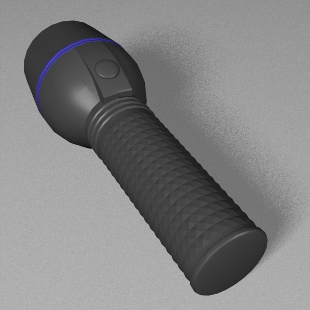 3d flashlight model