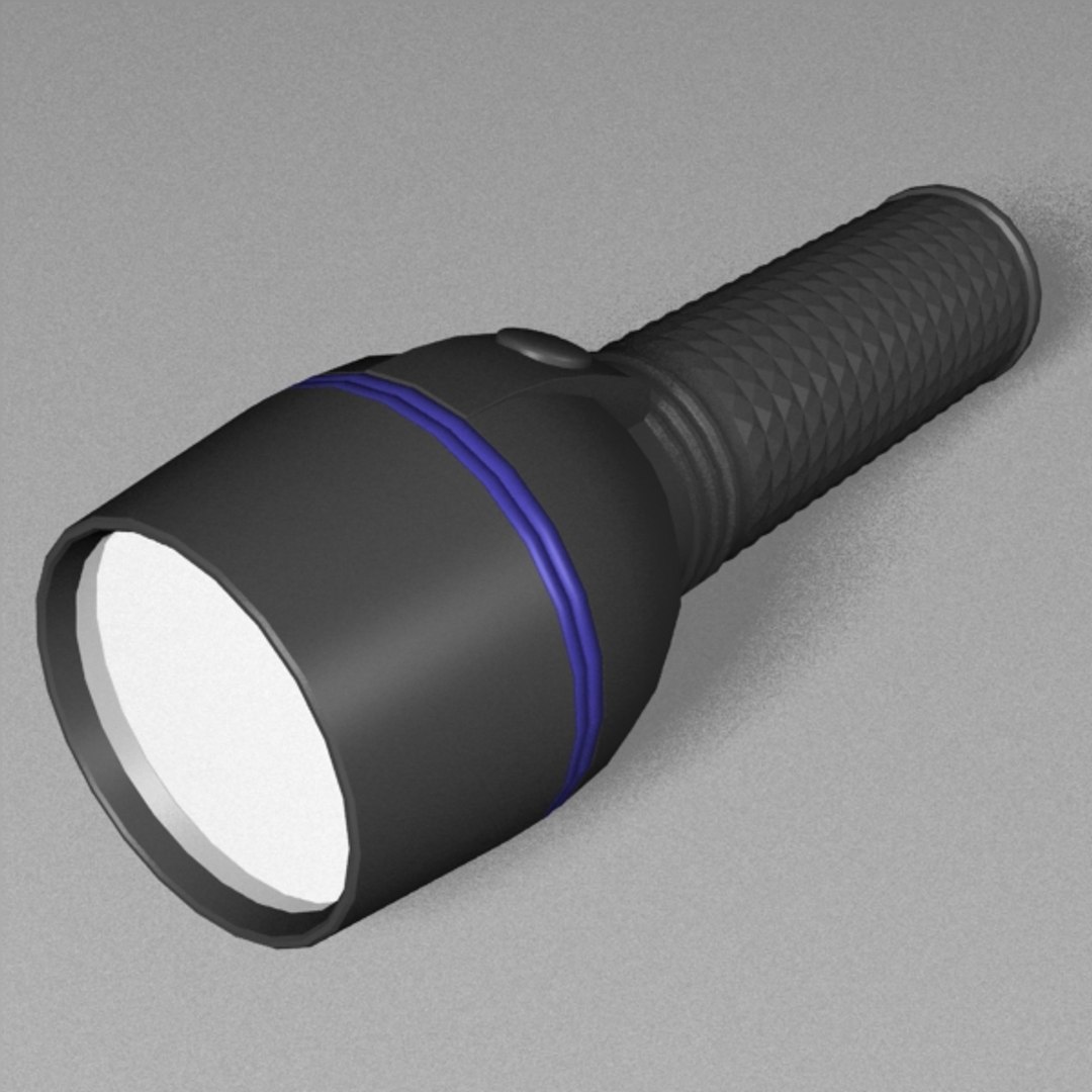 3d flashlight model