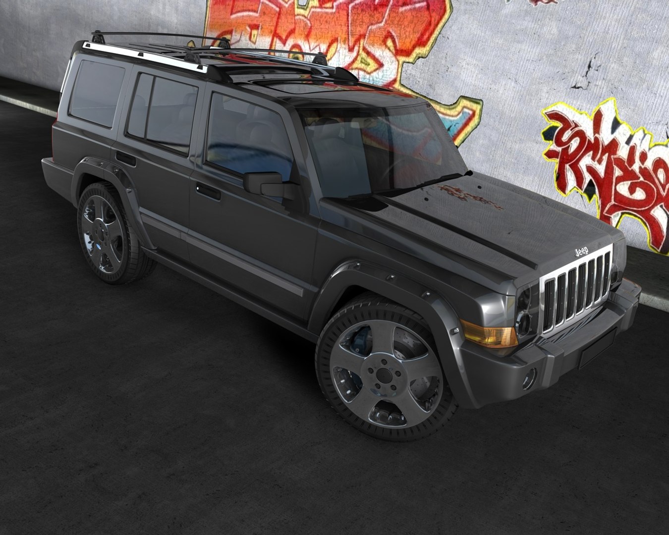 3ds max jeep commander