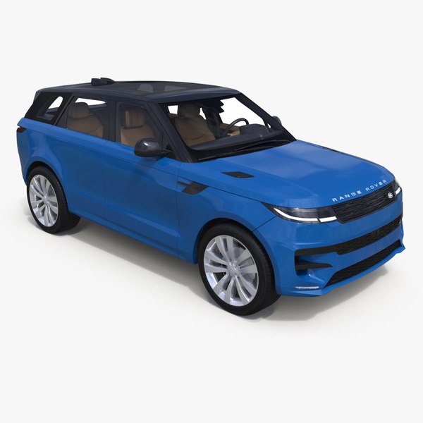 modelo 3d Range Rover Sport Azul 2023 - TurboSquid 2385508