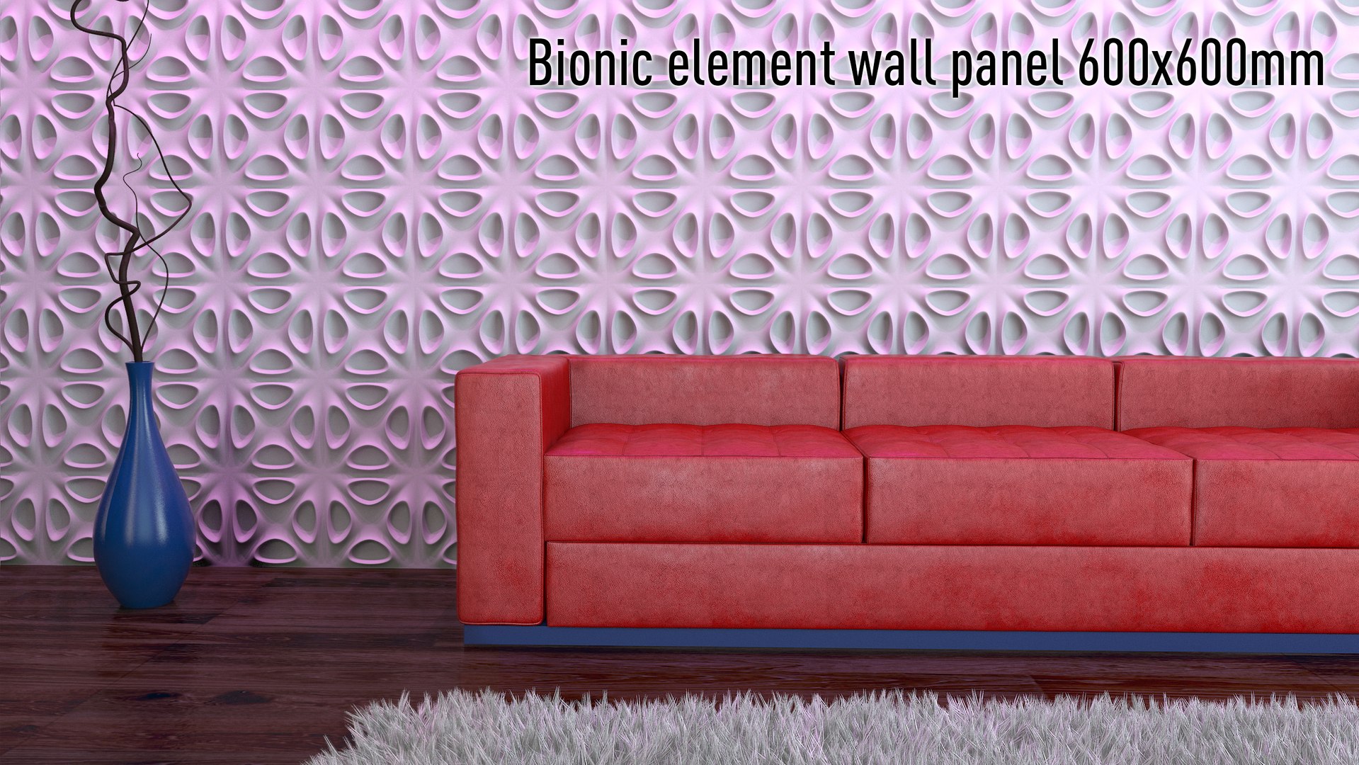 Bionic element wall panel 3D model - TurboSquid 1419749