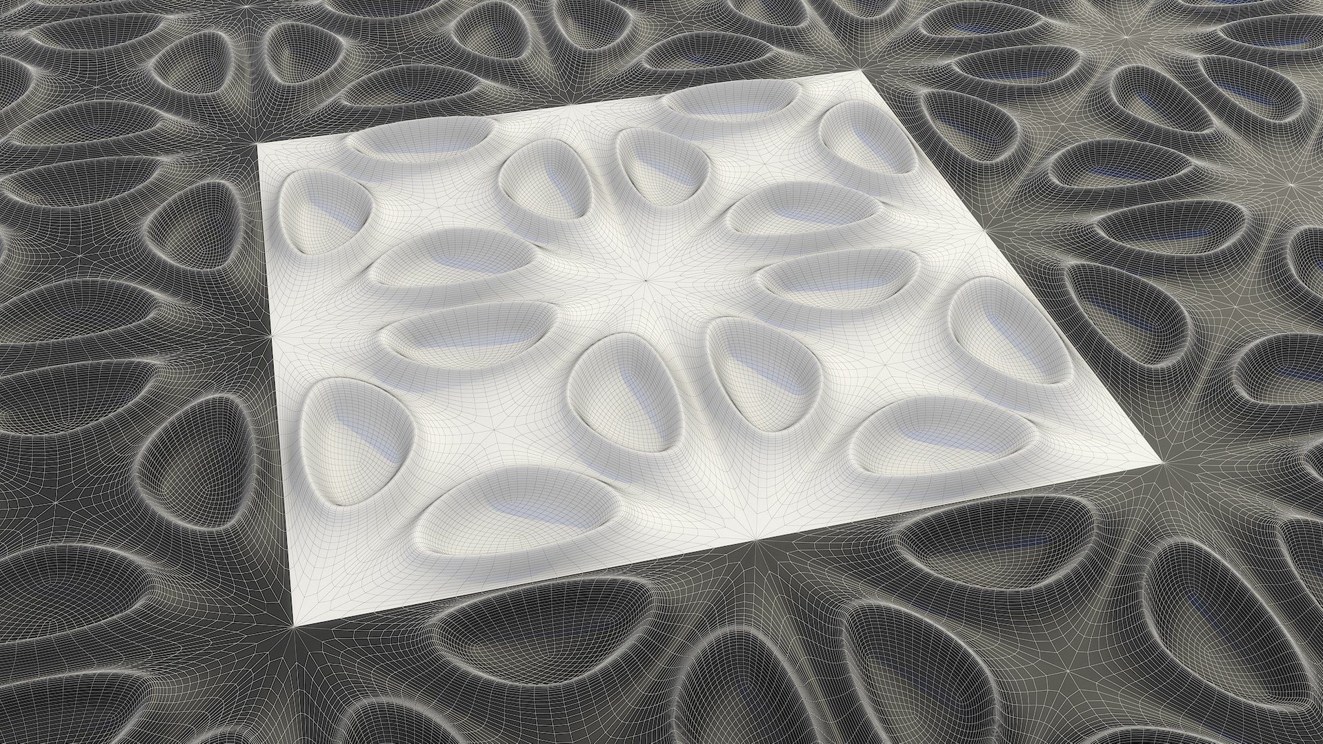 Bionic element wall panel 3D model - TurboSquid 1419749